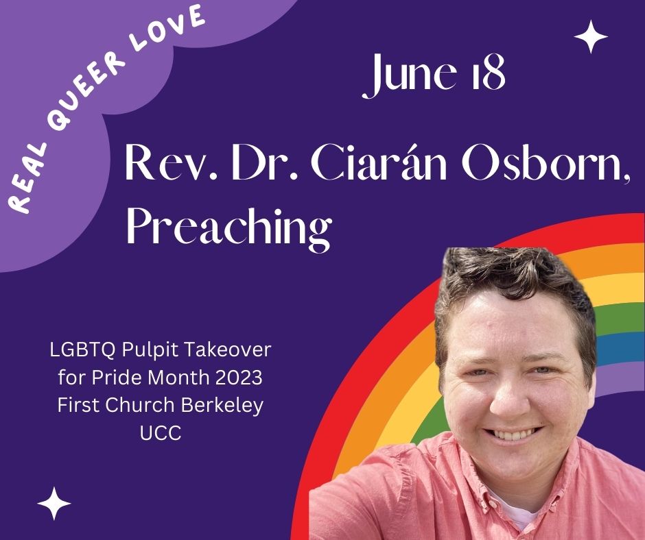 June 18, 2023: Rev. Dr. Ciarán Osborn, Preaching - First Church ...