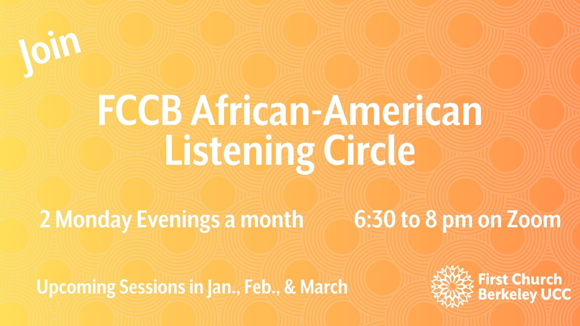 FCCB African-American Listening Circle - First Church Berkeley UCC